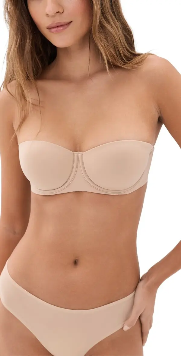 SKIMS Fits Everybody Strapless Bra - Clay