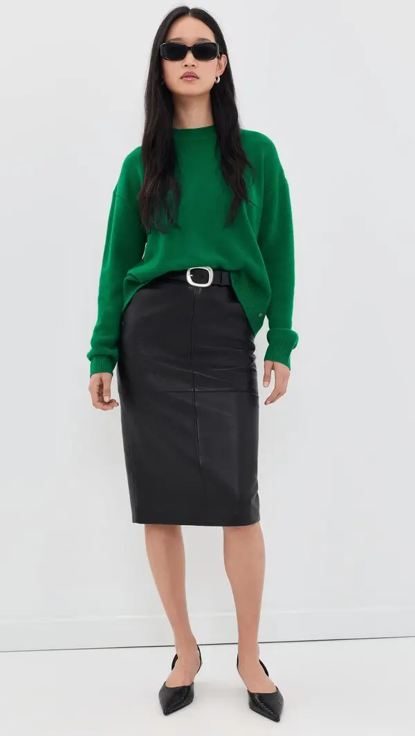 ANINE BING Lee Crew Cashmere Sweater