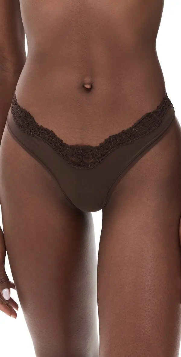 SKIMS Dipped Thong - Espresso