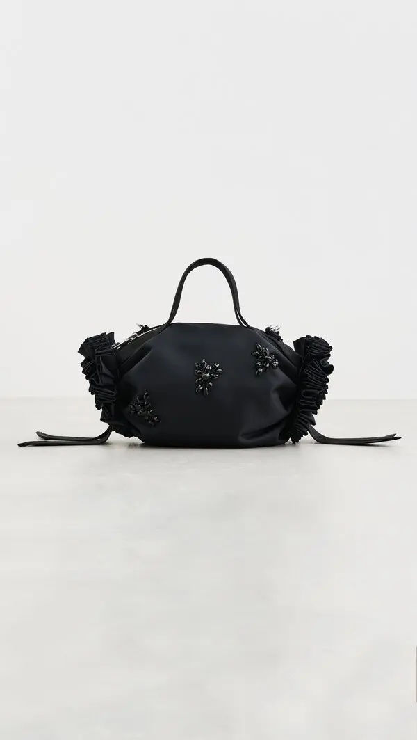 Simone Rocha Turbo Embellished Mini Double Ribbon Rosette Bag