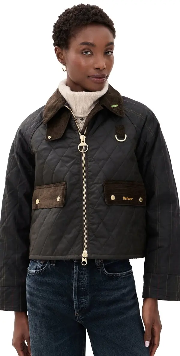 Barbour Tartan Reimagined Icons Tartan Quilted Spey Wax Jacket