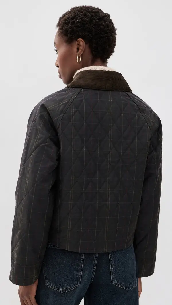 Barbour Tartan Reimagined Icons Tartan Quilted Spey Wax Jacket