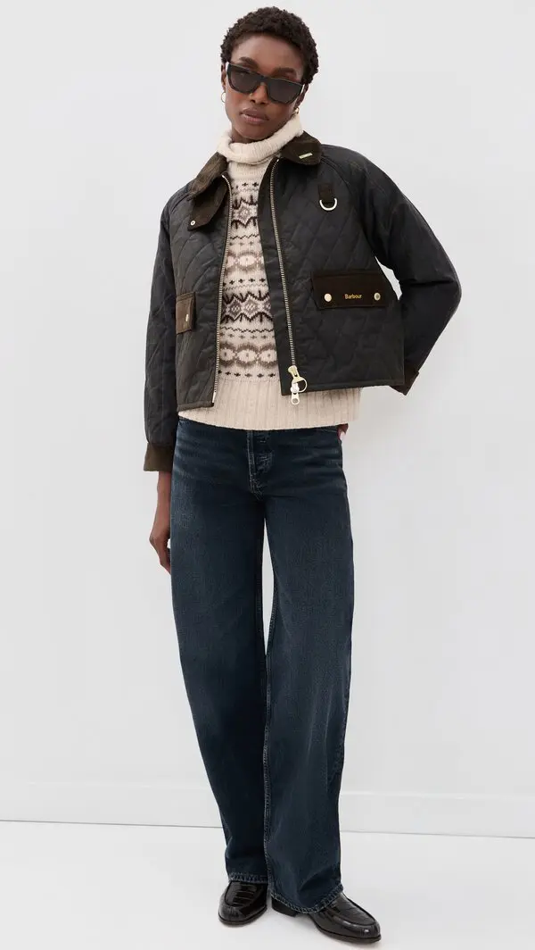 Barbour Tartan Reimagined Icons Tartan Quilted Spey Wax Jacket