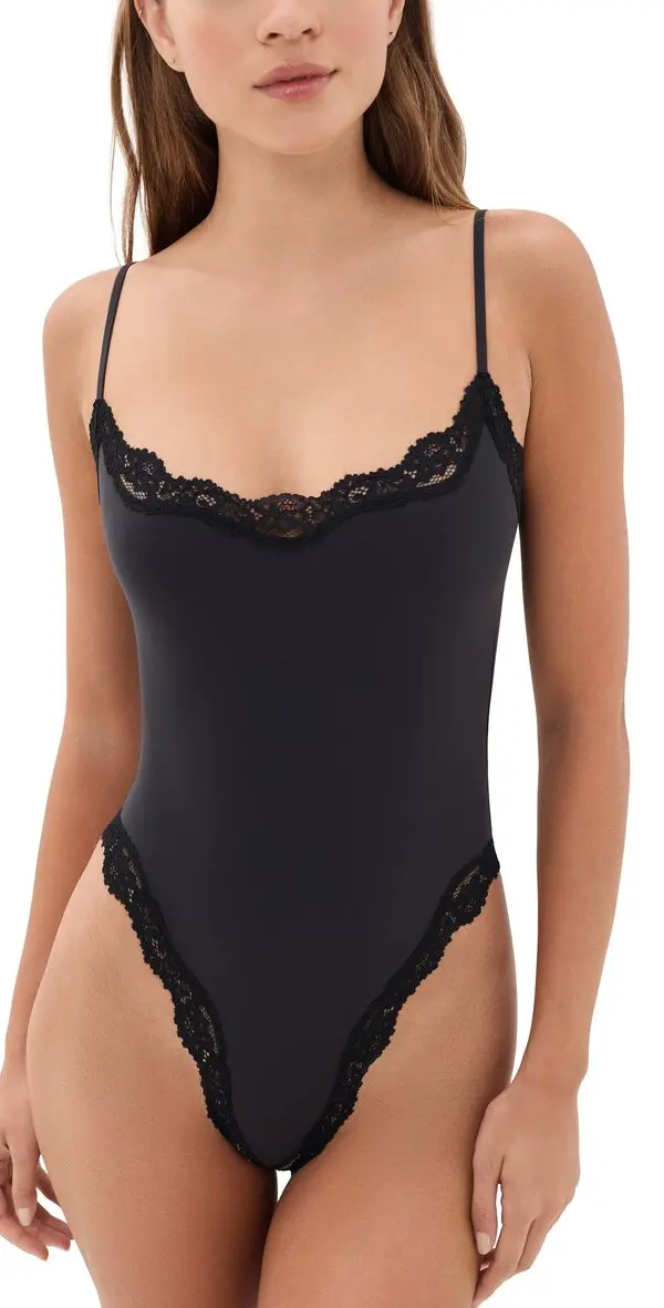 SKIMS Lace Cami Thong Bodysuit