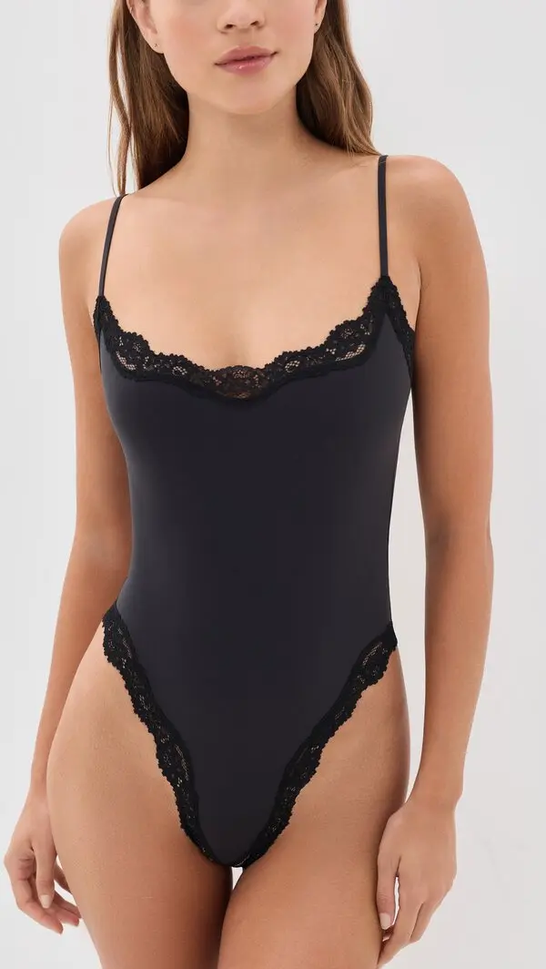SKIMS Lace Cami Thong Bodysuit