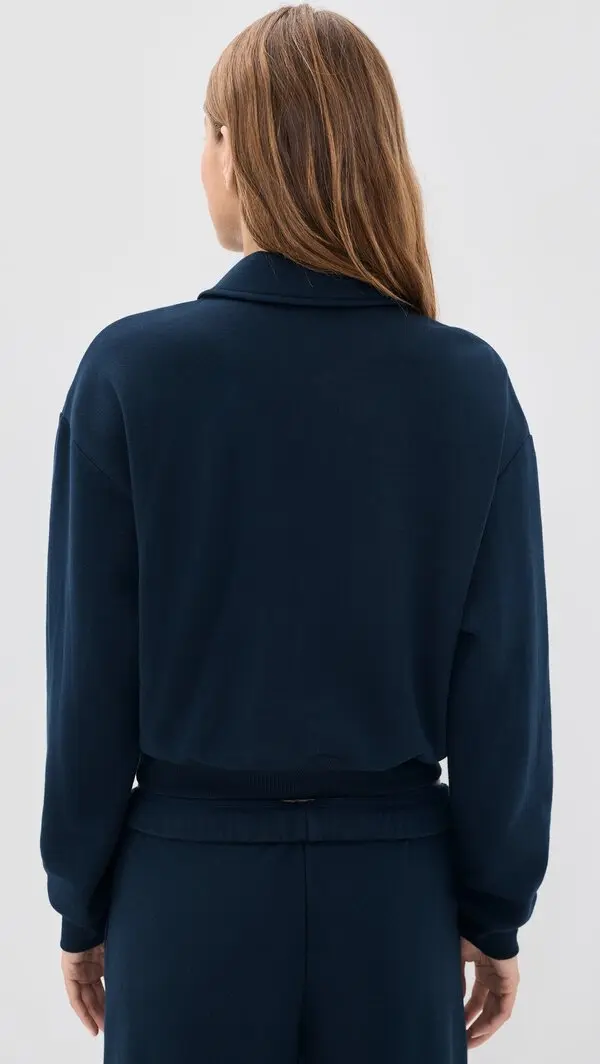 SKIMS Fleeced Polo Sweatshirt