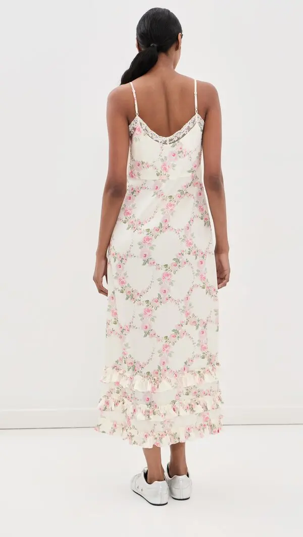 Simone Rocha Ruffle Frill Hem Slip Dress