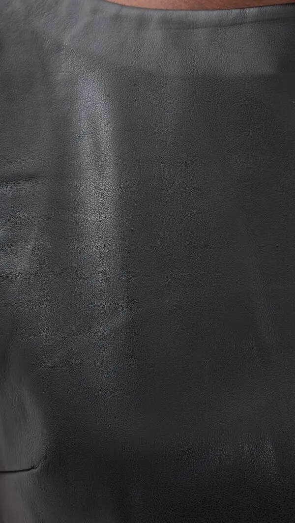 Joe's Jeans The Vegan Leather Boat Neck Tank