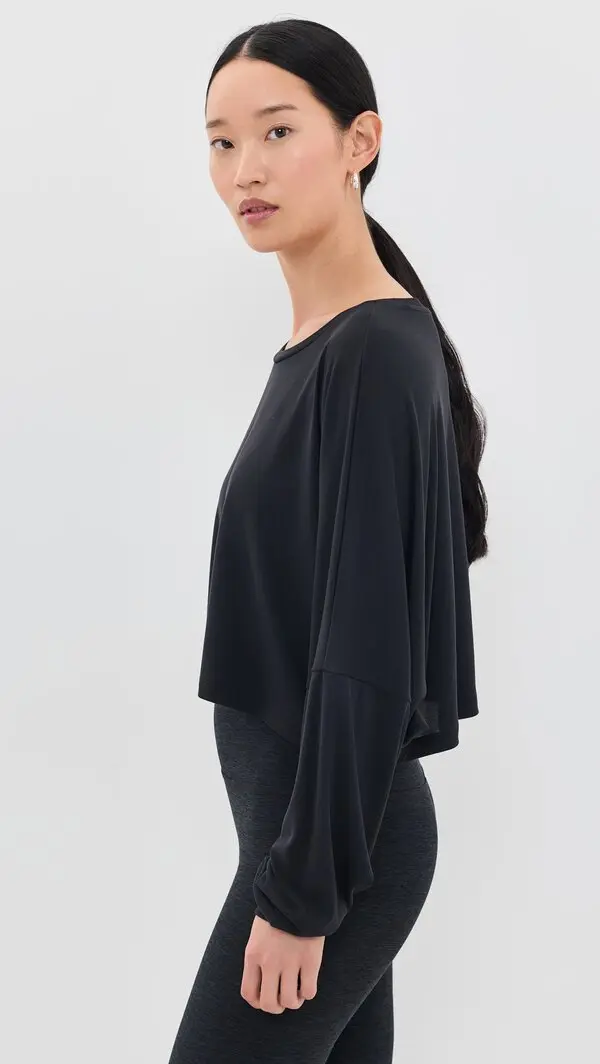Beyond Yoga Studio Luxe Cropped Long Sleeve Tee