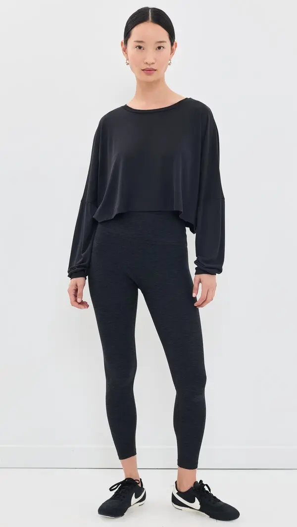 Beyond Yoga Studio Luxe Cropped Long Sleeve Tee
