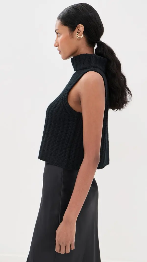 Sablyn Saige Cropped Turtleneck Cashmere Pullover