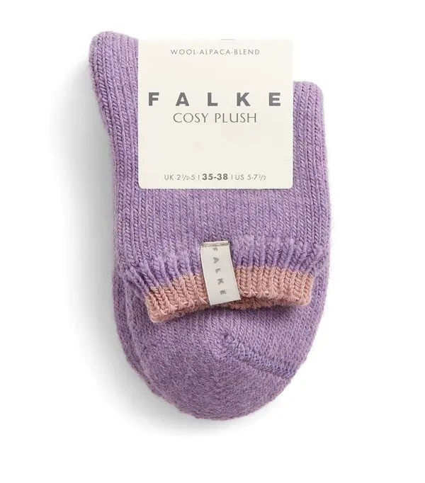 Falke Mid-calf Cosy Plush Socks - Purple