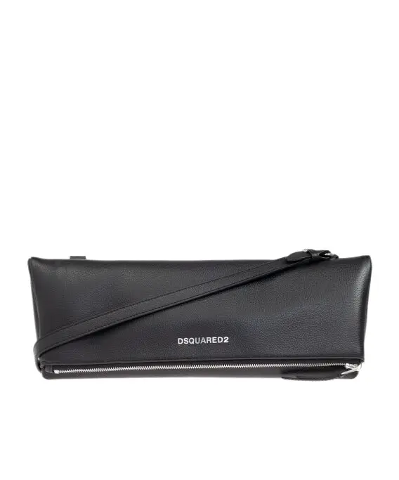 Dsquared2 Neoclassic Pebbled Zipped Messenger Bag