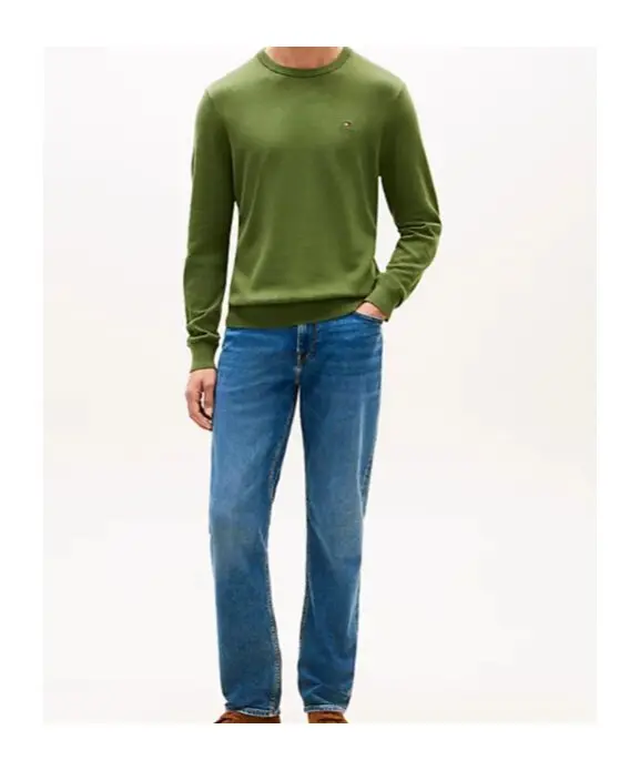 Tommy Hilfiger Flag Embroidery Crew Neck Jumper