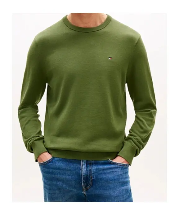 Tommy Hilfiger Flag Embroidery Crew Neck Jumper
