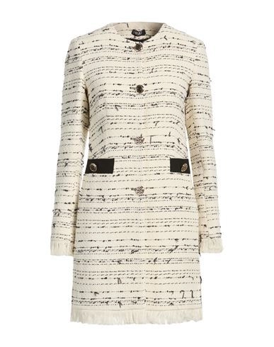 Liu Jo Overcoat & Trench Coat Size Cotton, Acrylic, Polyamide - Ivory