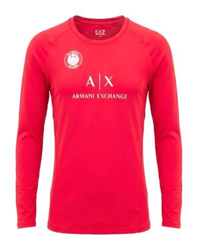 EA7 T-shirt Size Polyamide, Elastane - Red