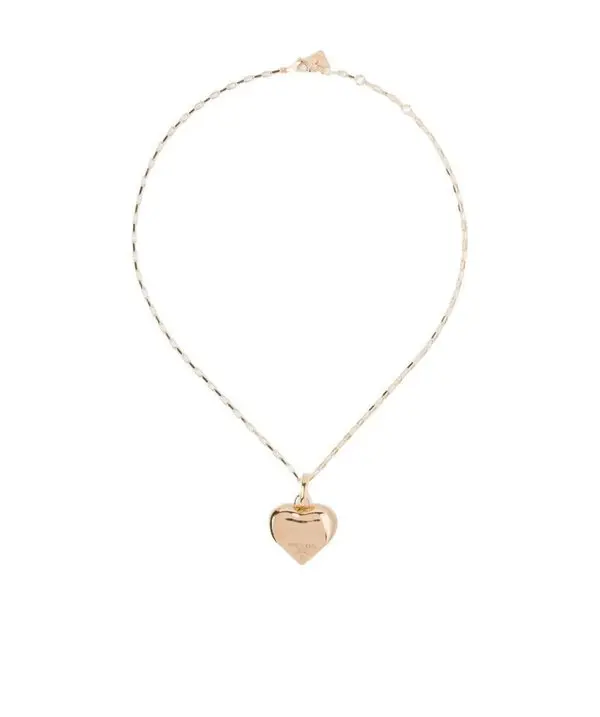 Prada Eternal Gold Small Pendant Necklace In Gold