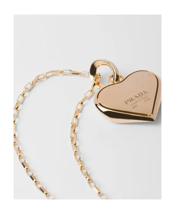 Prada Eternal Gold Small Pendant Necklace In Gold