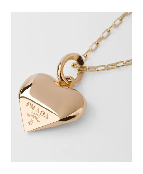 Prada Eternal Gold Small Pendant Necklace In Gold