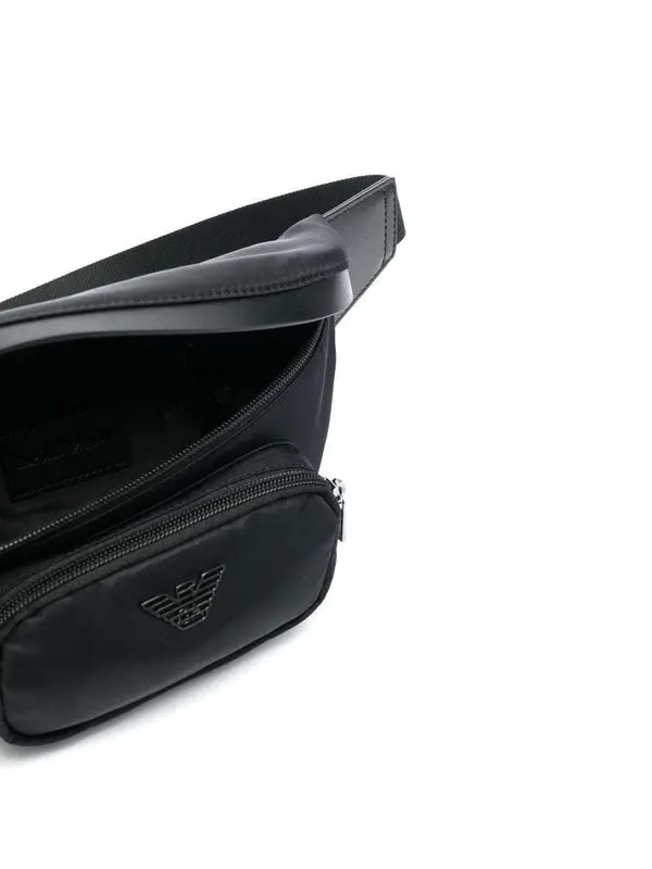 Emporio Armani Logo Plaque Zipped Belt Bag