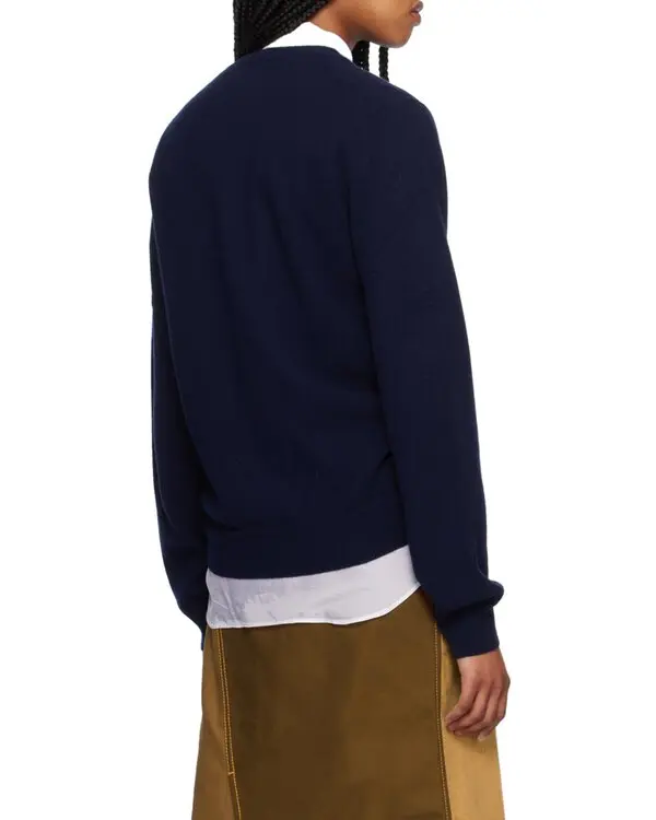 Comme Des Garçons Round-neck And Long-sleeved Sweater