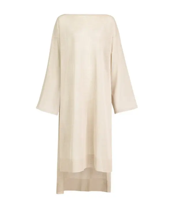 Alaïa Knitted Kaftan Dress - Beige