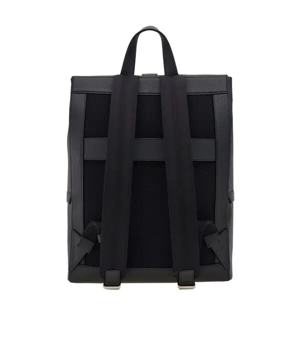 FERRAGAMO Monogram Backpack With Gancini Buckle