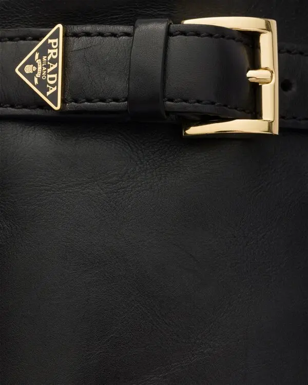 Prada Leather Boots - Black