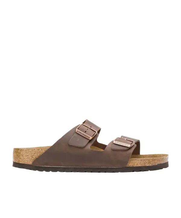 BIRKENSTOCK Two-strap Slide Sandals - Brown