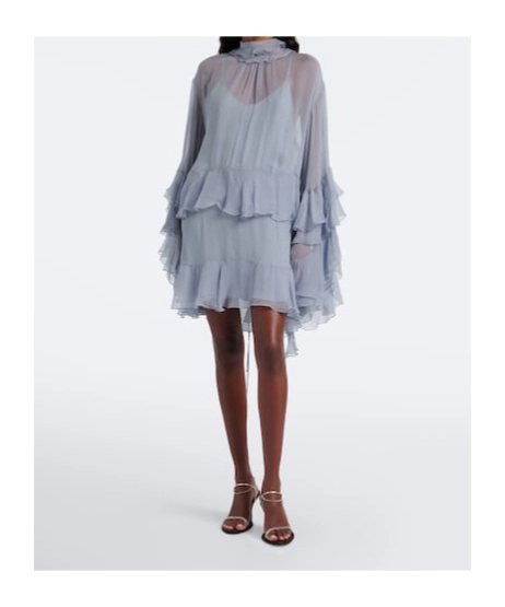 Chloé Ruffled Muslin Minidress
