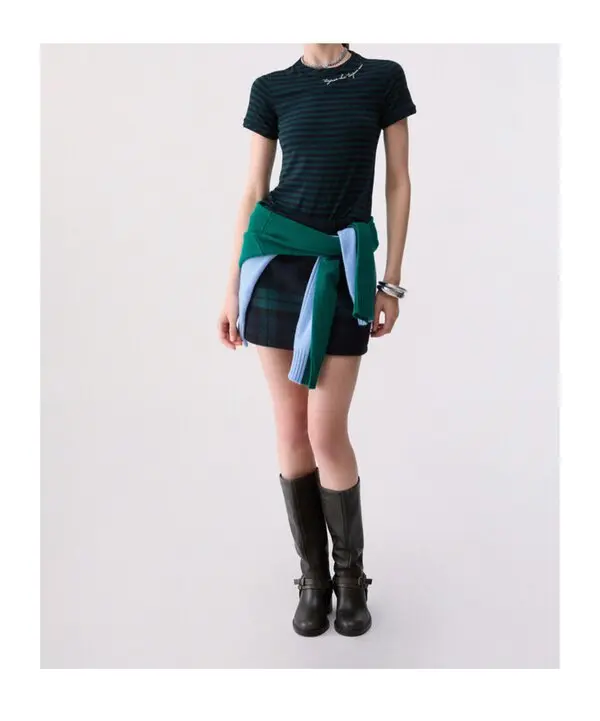 Liu Jo Striped Embroidered T-shirt