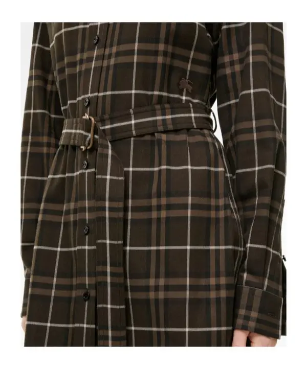Burberry Check Cotton Shirt Dress