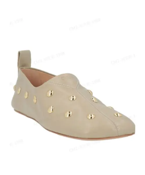 Chloé Minimalist Leather Ballet Flats
