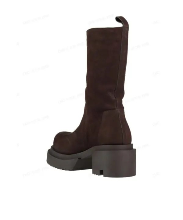 Rick Owens Genuine Leather Ankle Boots