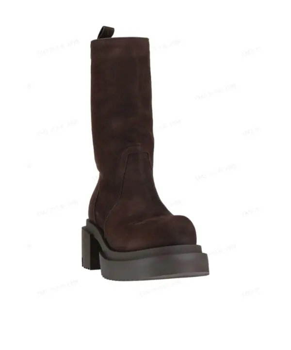 Rick Owens Genuine Leather Ankle Boots