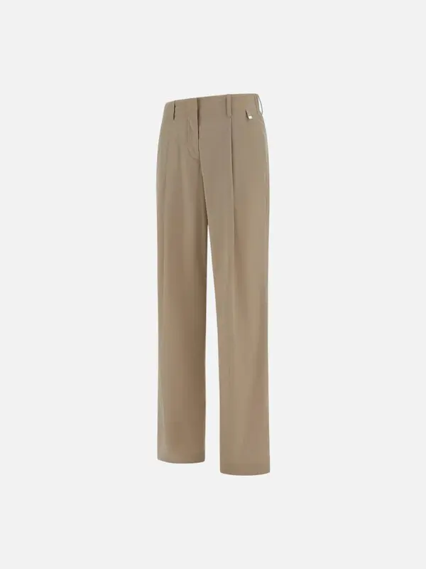 Herno Pleated Trousers - Beige
