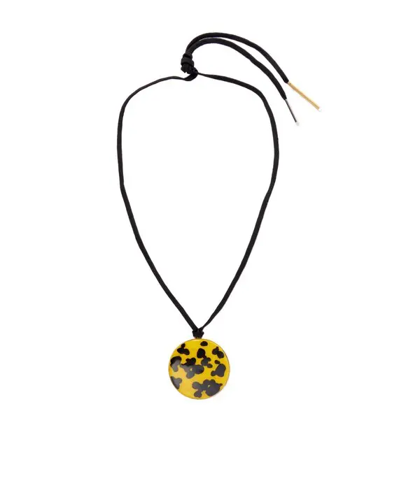 Dries Van Noten Gold-tone, Enamel And Cord Necklace - No