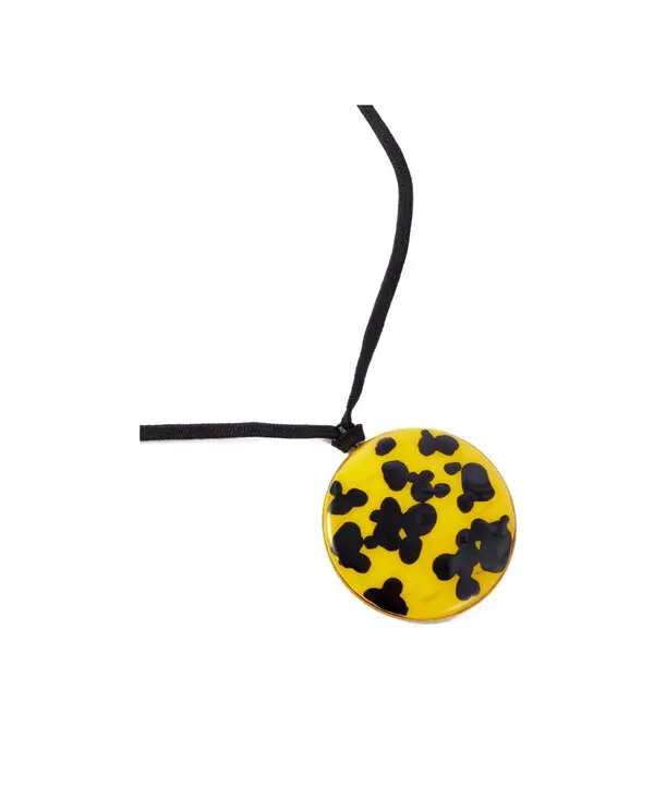 Dries Van Noten Gold-tone, Enamel And Cord Necklace