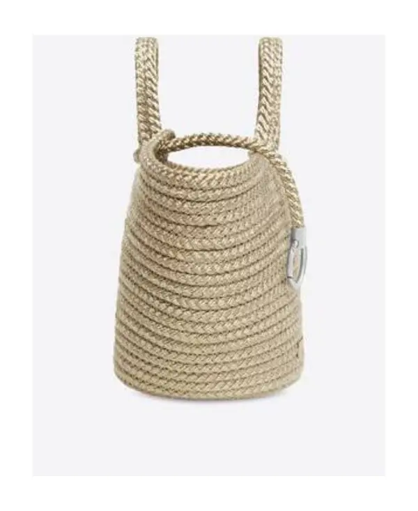 Balenciaga Borsa Ibiza Small Basket Con Tracolla Da Donna In Beige