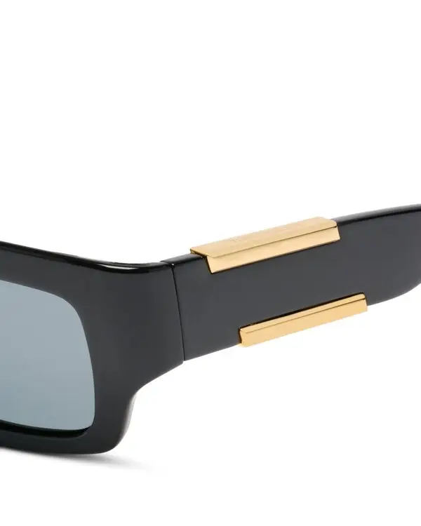 Bottega Veneta Rectangular Sunglasses, 53mm
