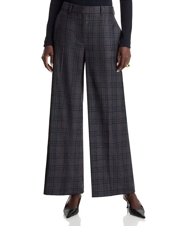 Theory Wool Wide Leg Trousers