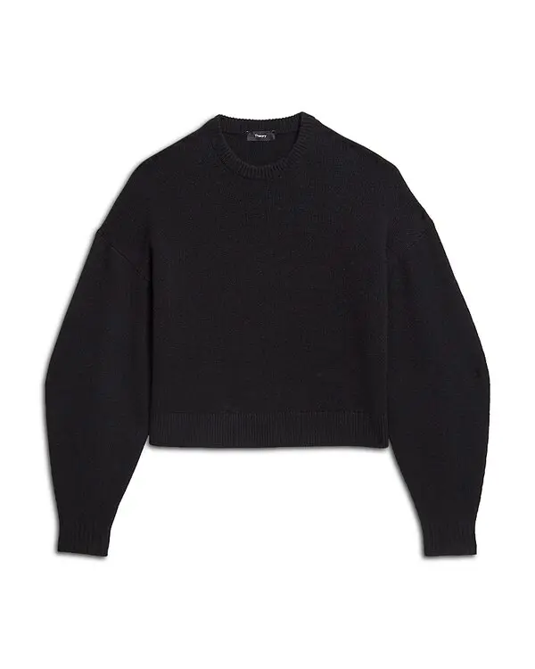 Theory Cashmere Crewneck Sweater - Black