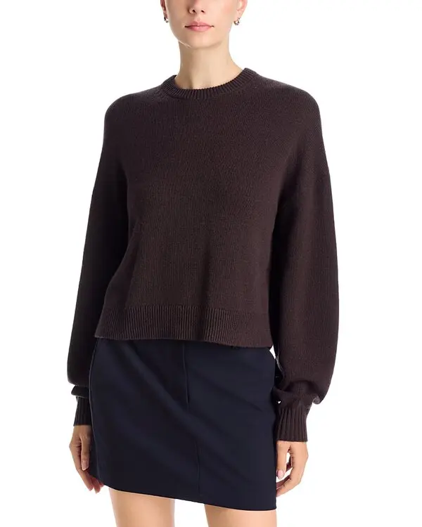Theory Cashmere Crewneck Sweater - Cacao