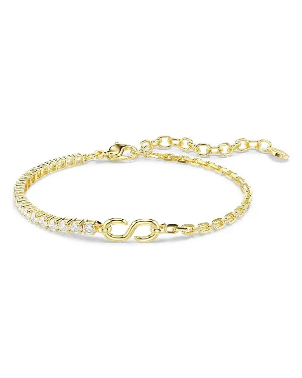 SWAROVSKI Matrix Stone & Chain Flex Bracelet - Gold