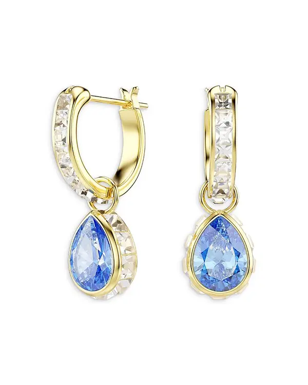 SWAROVSKI Chroma Crystal Charm Hoop Earrings