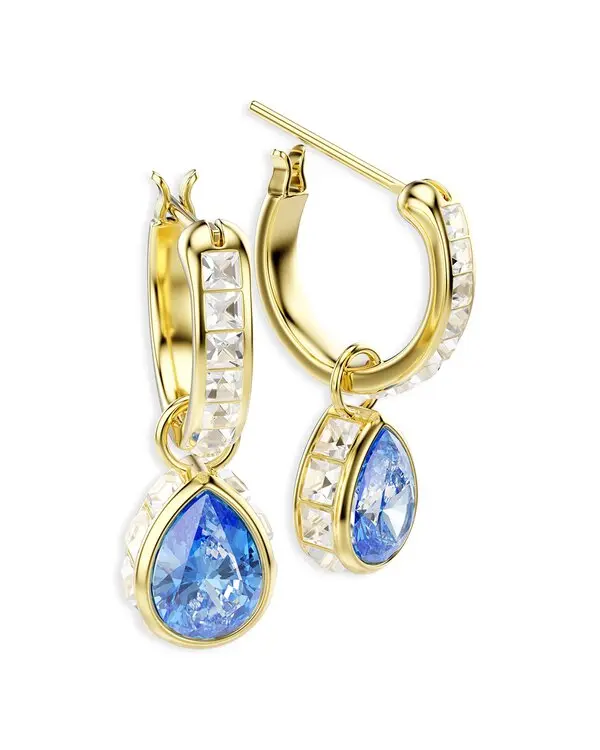 SWAROVSKI Chroma Crystal Charm Hoop Earrings