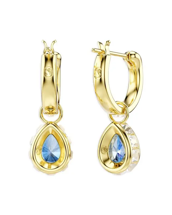 SWAROVSKI Chroma Crystal Charm Hoop Earrings