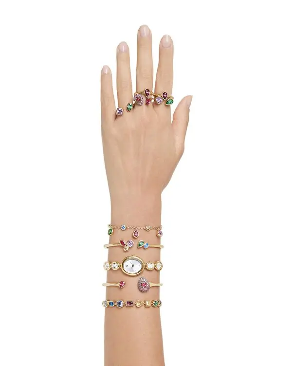 SWAROVSKI Imber Multicolor Stone Link Bracelet