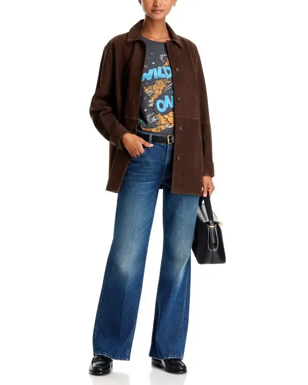 MOTHER The Bookie Sneak High Rise Bootcut Jeans